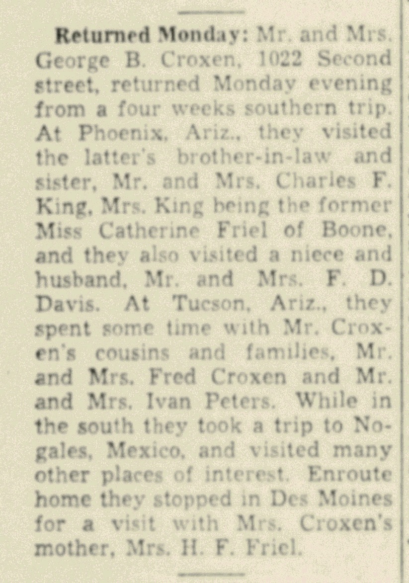 Friede-Abrahamson Genealogy Site - Boone News Republican February 17 ...