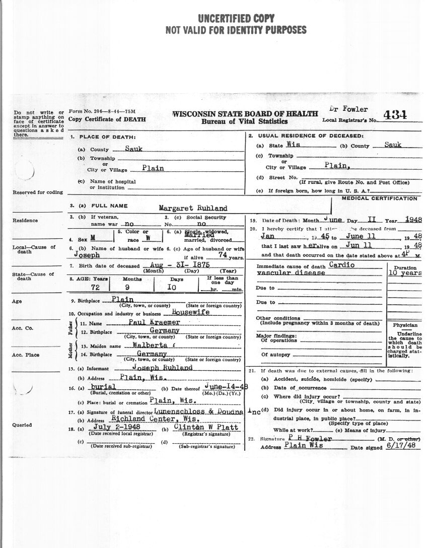 Friede-Abrahamson Genealogy Site - Person Page