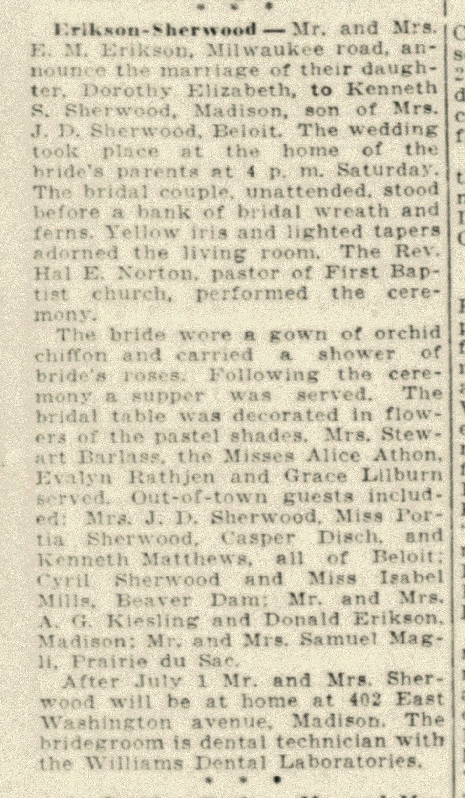 Friede-Abrahamson Genealogy Site - Person Page