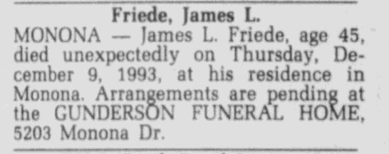 Friede-Abrahamson Genealogy Site - Person Page